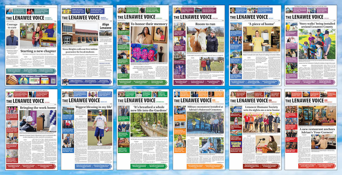 To our readers on our first anniversary - The Lenawee Voice
